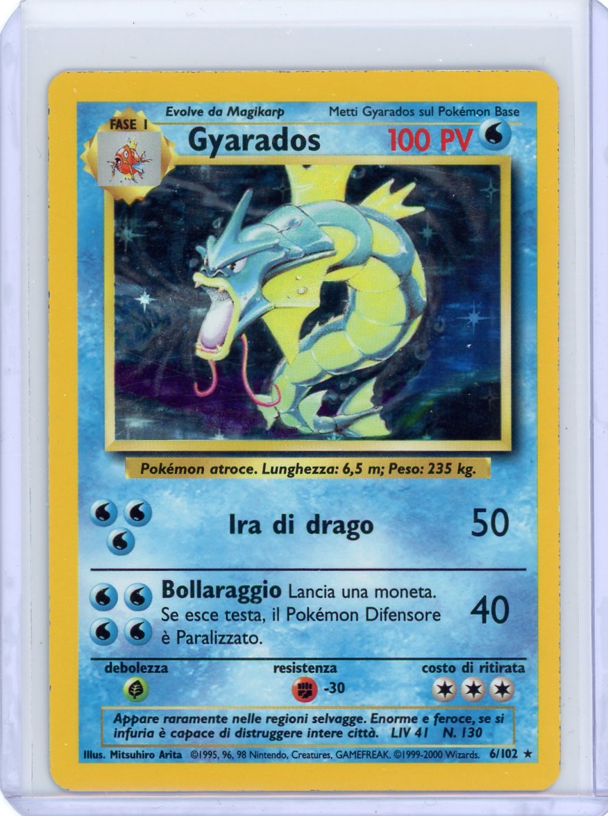 Italian Gyarados Holo - Base Set [Heavily Played] – Holo Horse Games LLC